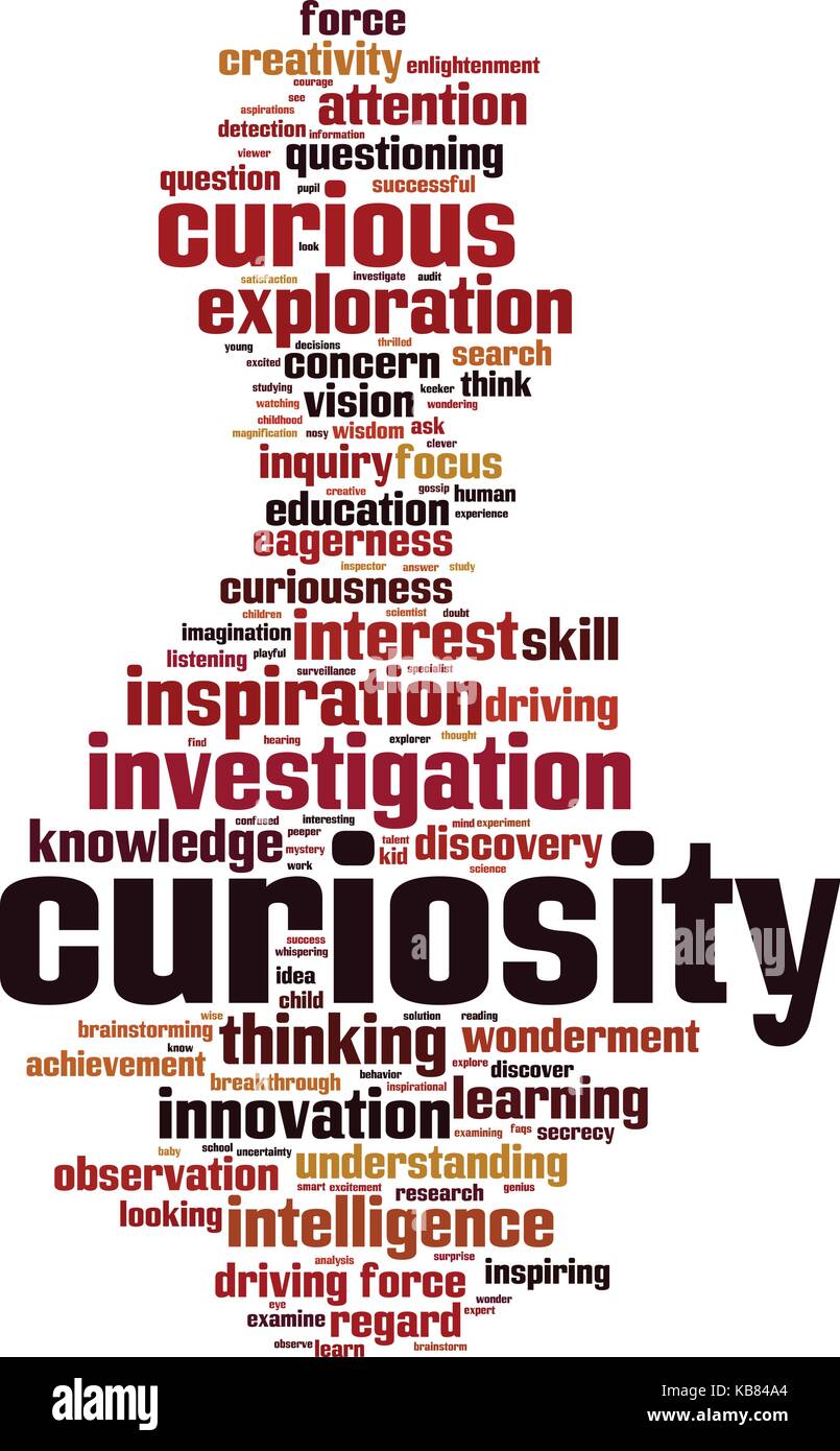 Curiosity word cloud concept. Vector illustration Stock Vector Image ...