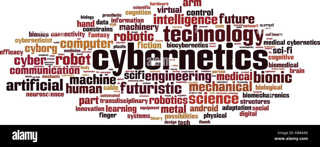 Cybernetics word cloud concept. Vector illustration Stock Vector Image ...