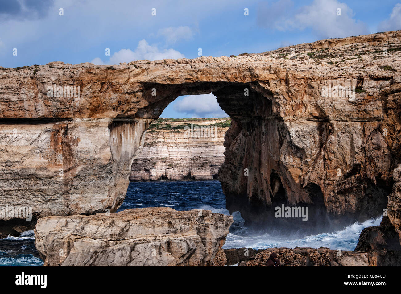 The Azure Window on the Maltese Island of Gozo Stock Photo - Alamy