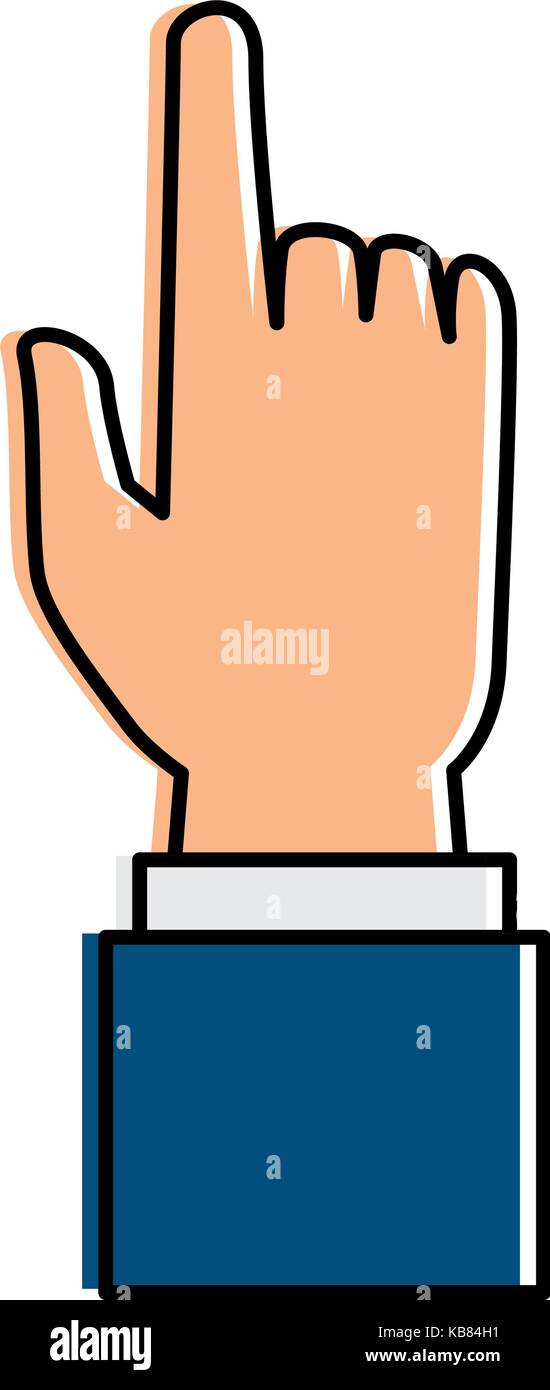 human hand touching icon vector illustration design Stock Vector Image ...