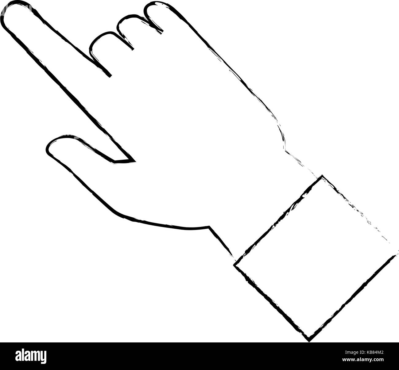 Finger selecting digital interface Stock Vector Images - Alamy