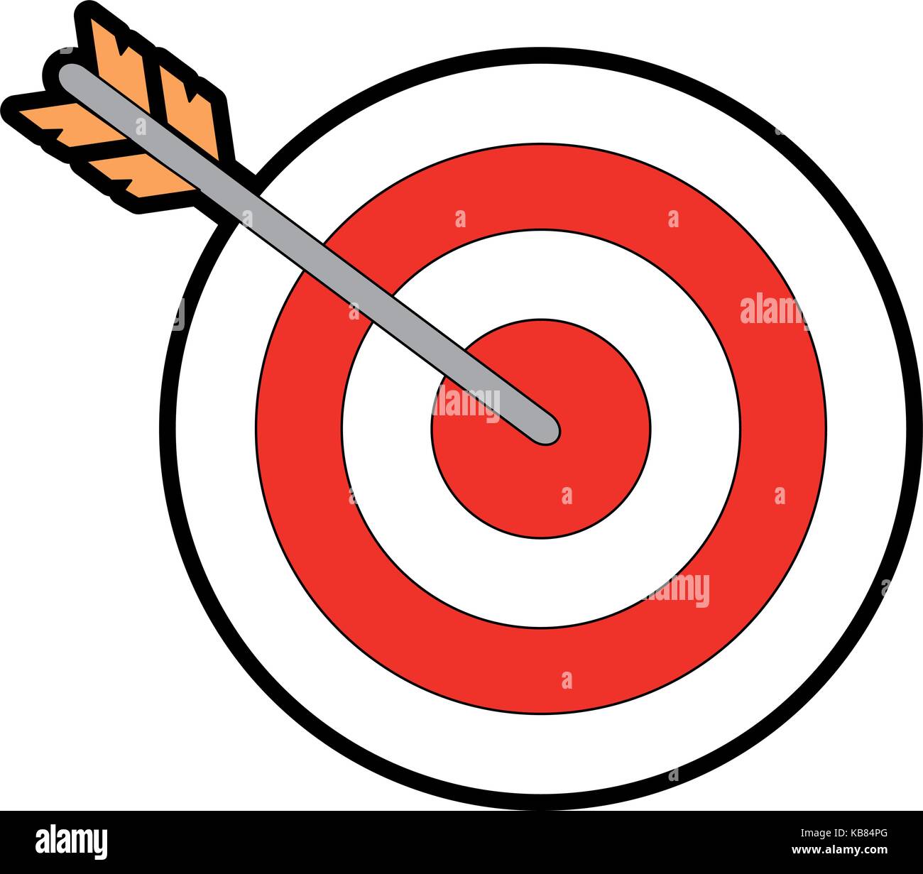 target with arrow icon vector illustration design Stock Vector Image ...