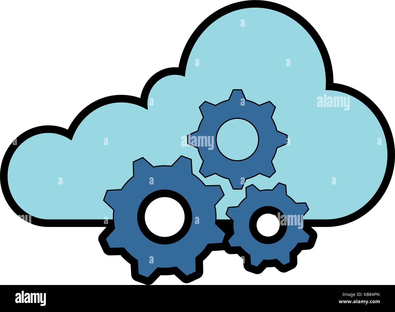 cloud computing with gears vector illustration design Stock Vector Image & Art - Alamy