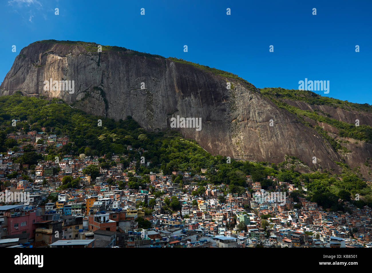 Rocinha favela (Brazil's largest favela), and Morro Dois Irmãos (rock ...