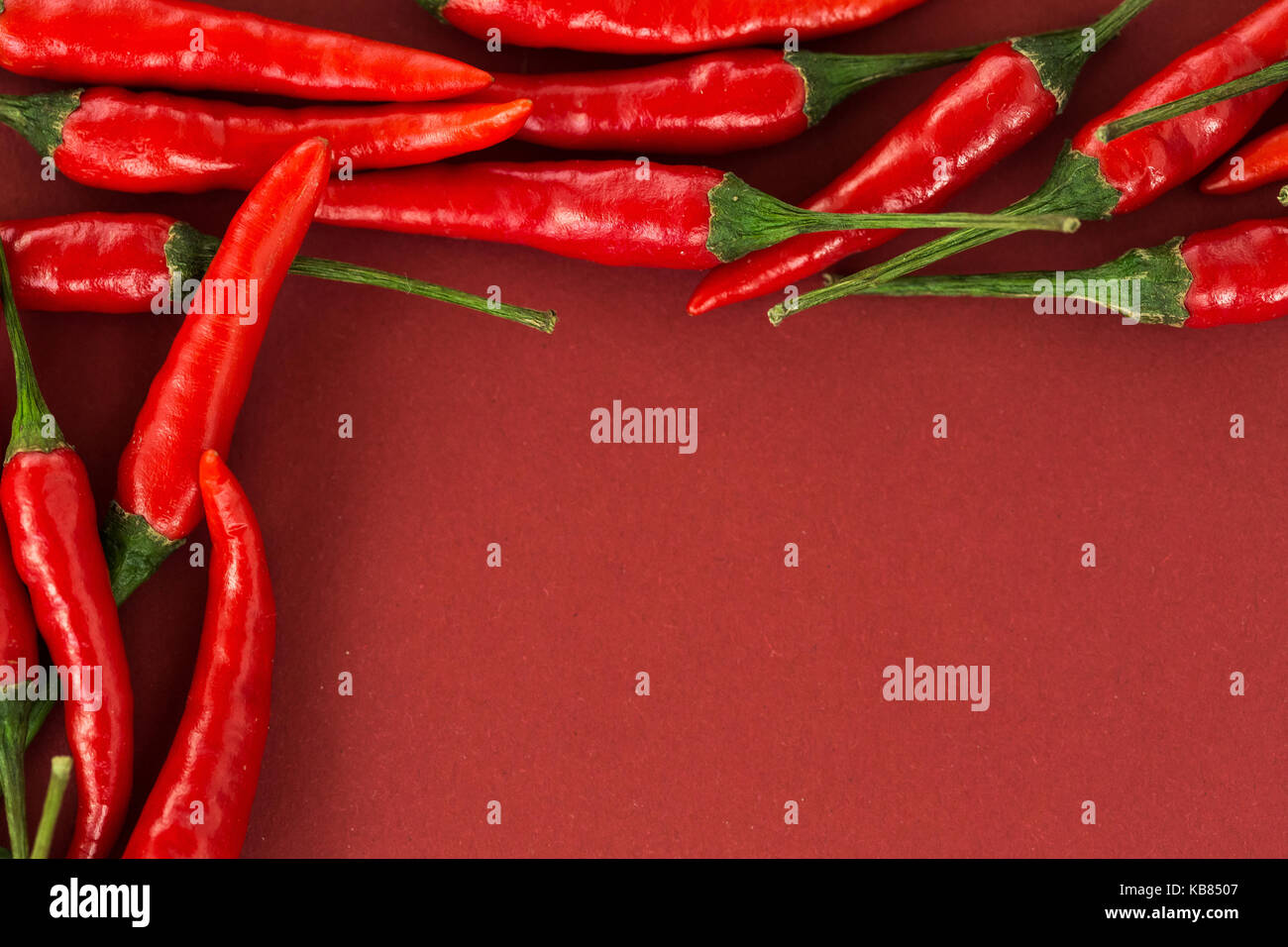 red hot chili peppers, popular spices concept - beautiful composition ...