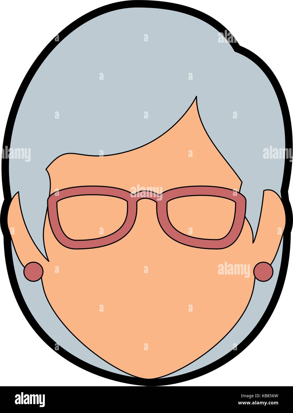 old woman avatar character vector illustration design Stock Vector ...
