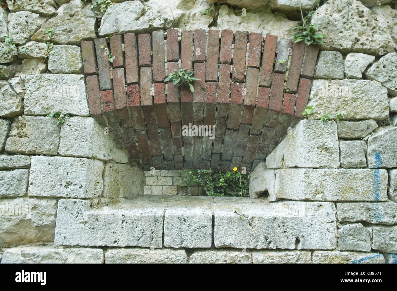 crenel in a fortress wall Stock Photo - Alamy