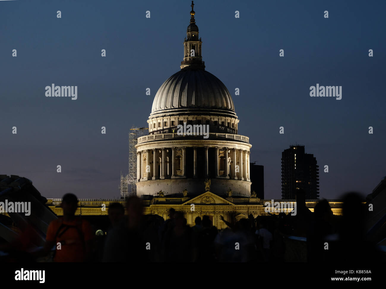 View of St Paul's Cathedral, London, designed by Sir Christopher Wren ...