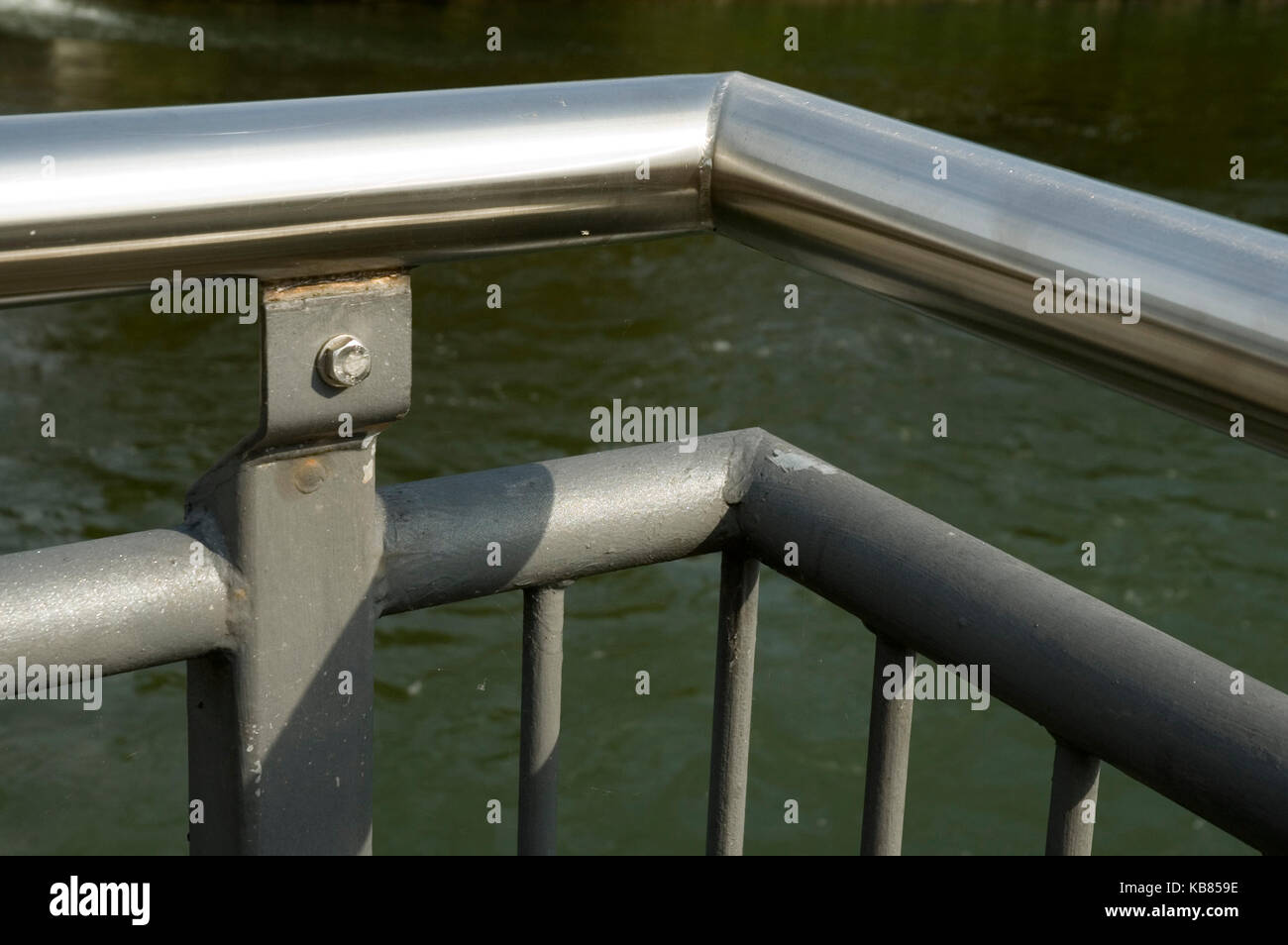 edge of a bridge railing Stock Photo - Alamy