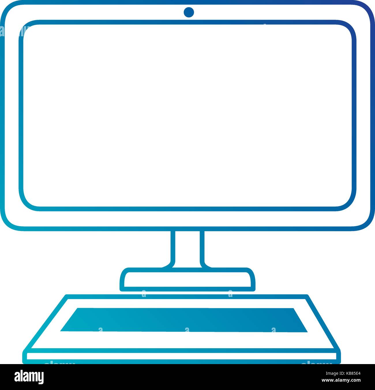 computer desktop isolated icon vector illustration design Stock Vector ...