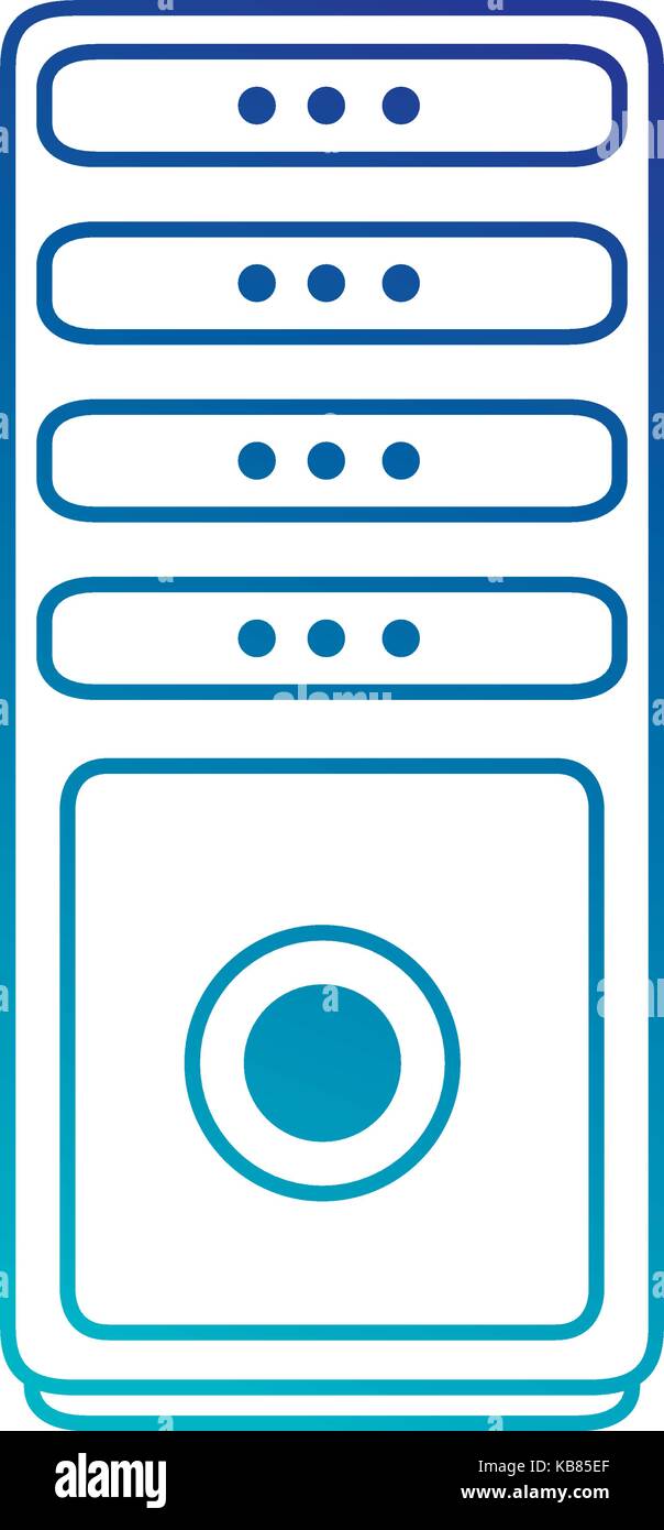 tower computer isolated icon vector illustration design Stock Vector ...