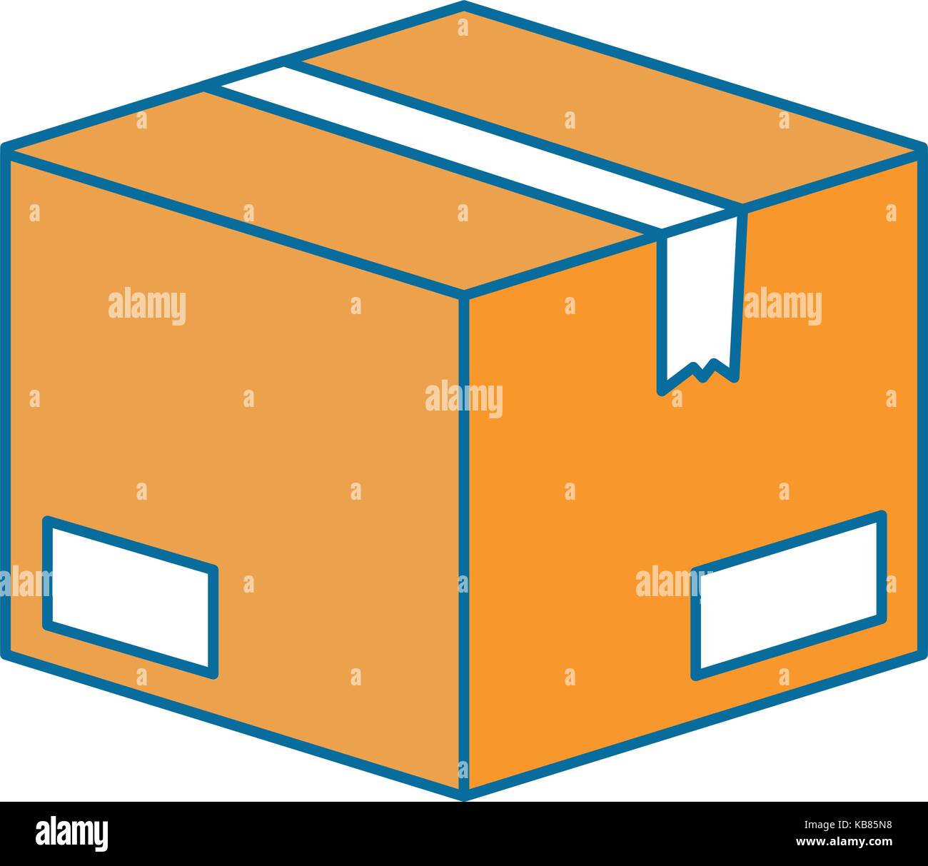 box carton packing icon vector illustration design Stock Vector Image ...