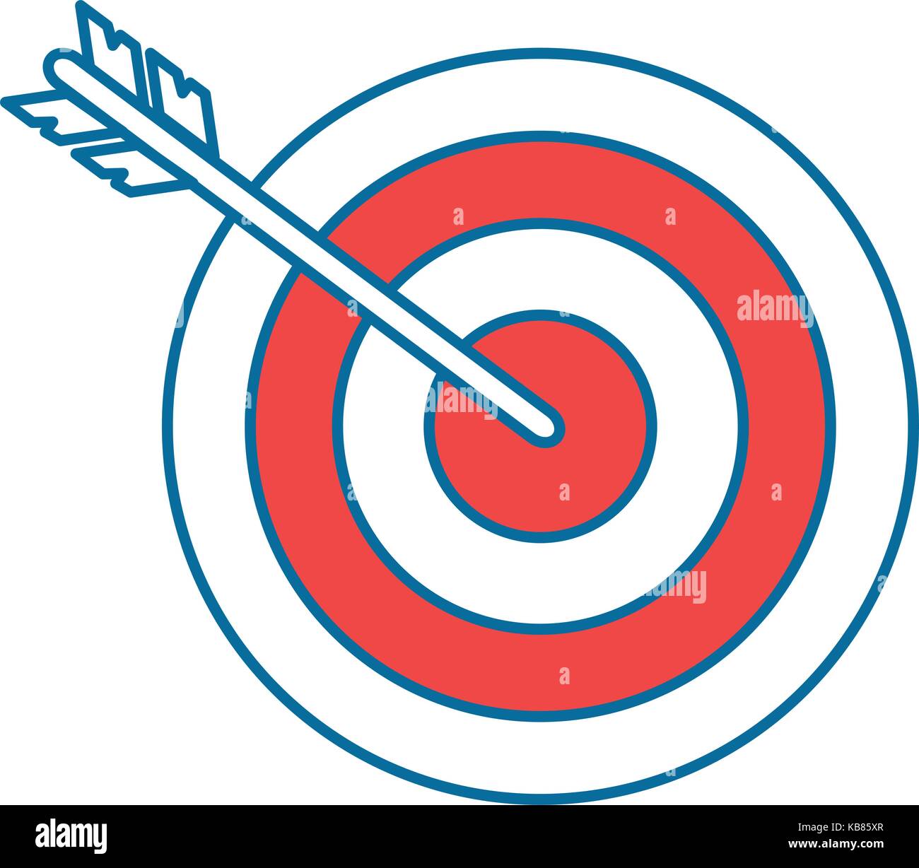 target with arrow icon vector illustration design Stock Vector Image ...