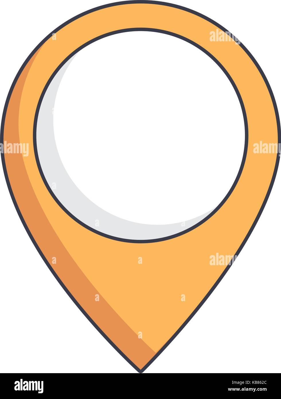 location pin icon over white background vector illustration Stock ...