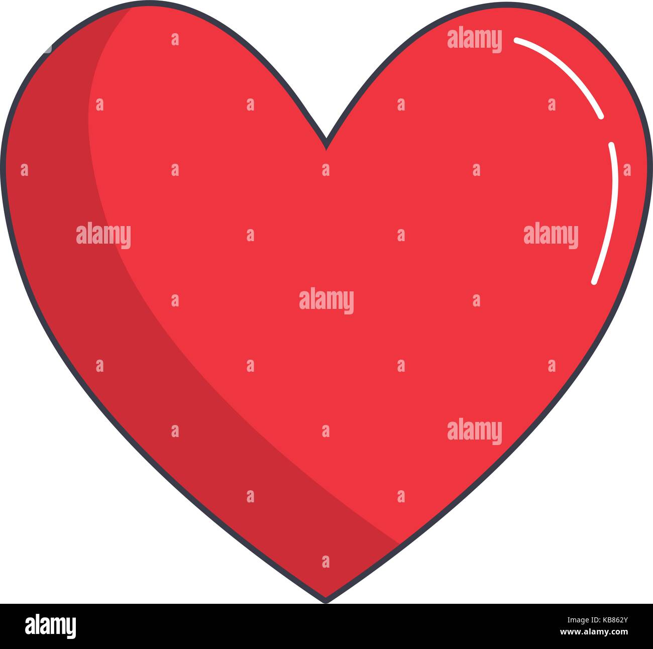 heart icon over white background vector illustration Stock Vector Image & Art - Alamy