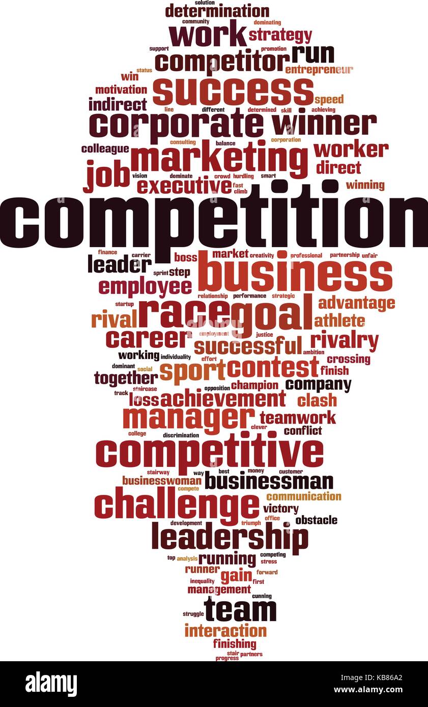 Competition word cloud concept. Vector illustration Stock Vector Image ...