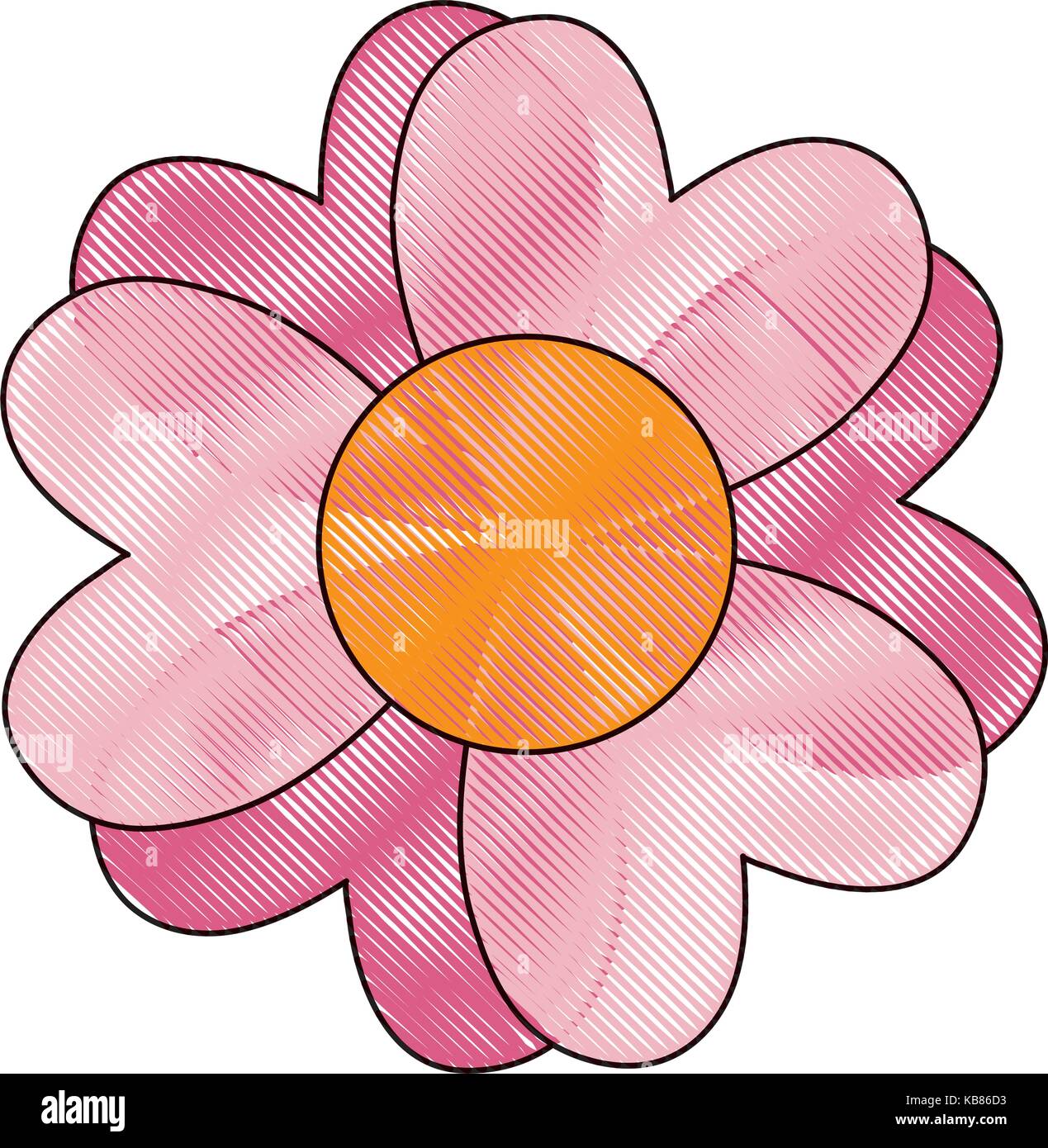 beautiful flower icon over white background vector illustration Stock ...