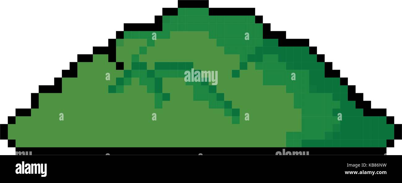pixelated bush game icon vector illustration design Stock Vector Image ...