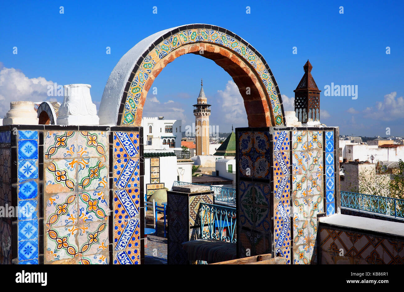 View of famous Mosque in Tunis, Tunisia Stock Photo - Alamy