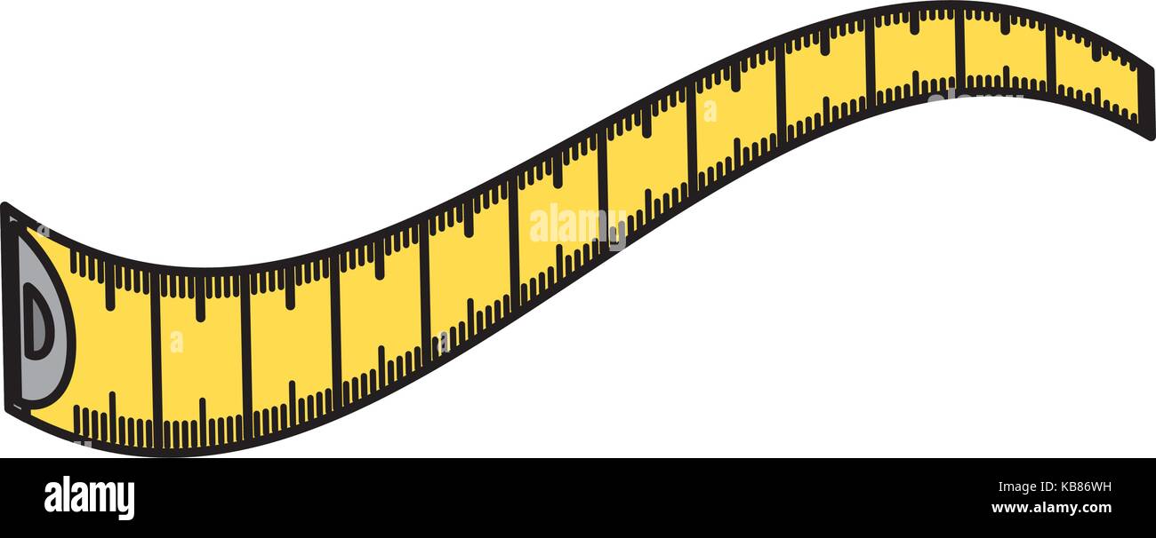 tape measure isolated icon vector illustration design Stock Vector ...