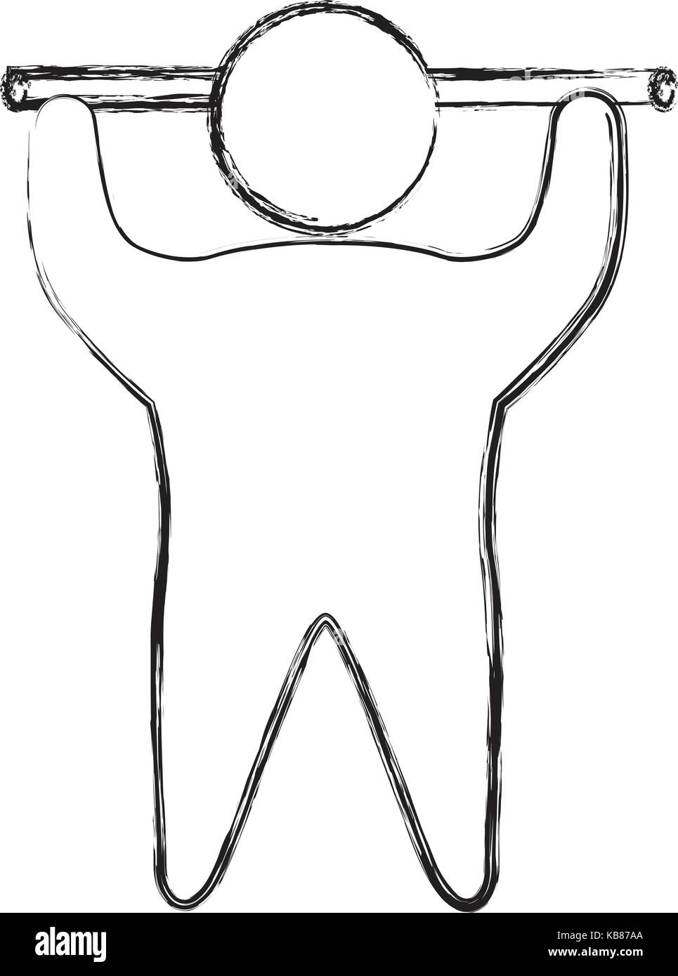 fitness silhouette human weight lifting vector illustration design ...