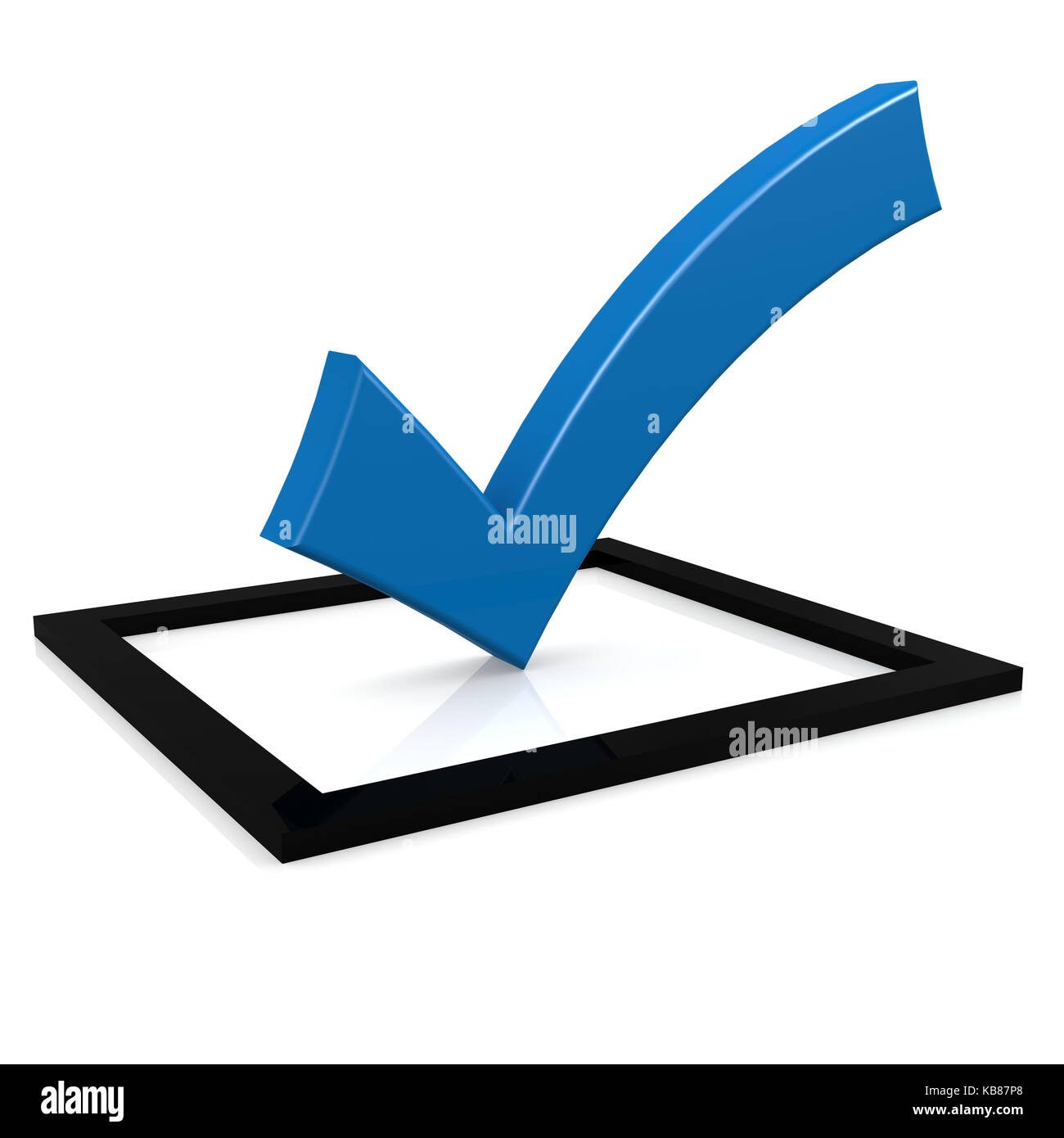 Agree tick box Cut Out Stock Images & Pictures - Alamy