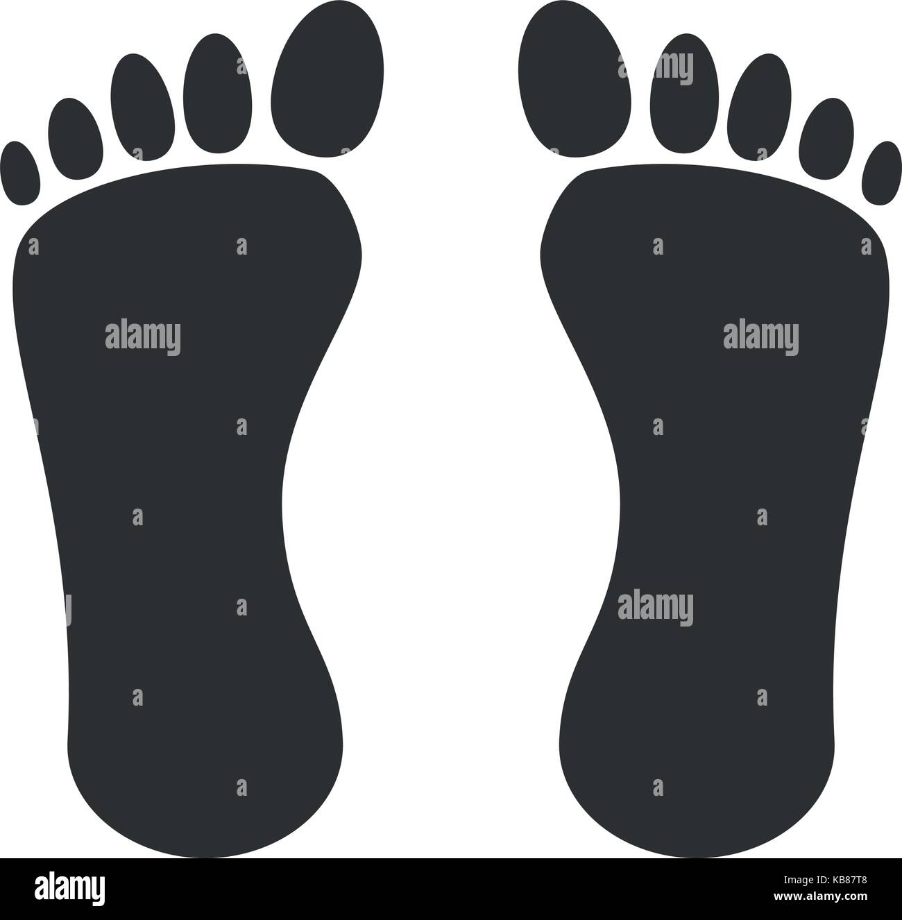 human footprint isolated icon vector illustration design Stock Vector ...