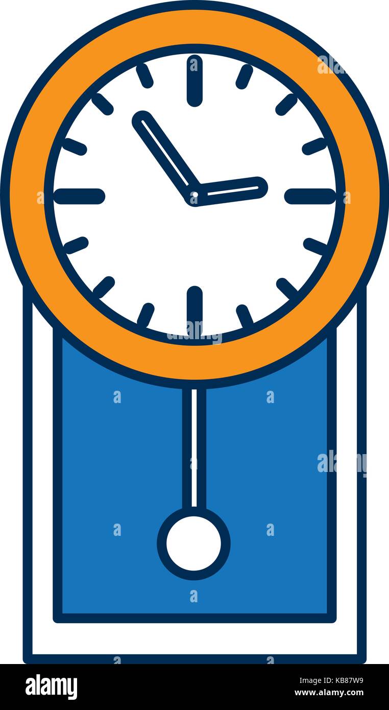 clock icon over white background vector illustration Stock Vector Image ...