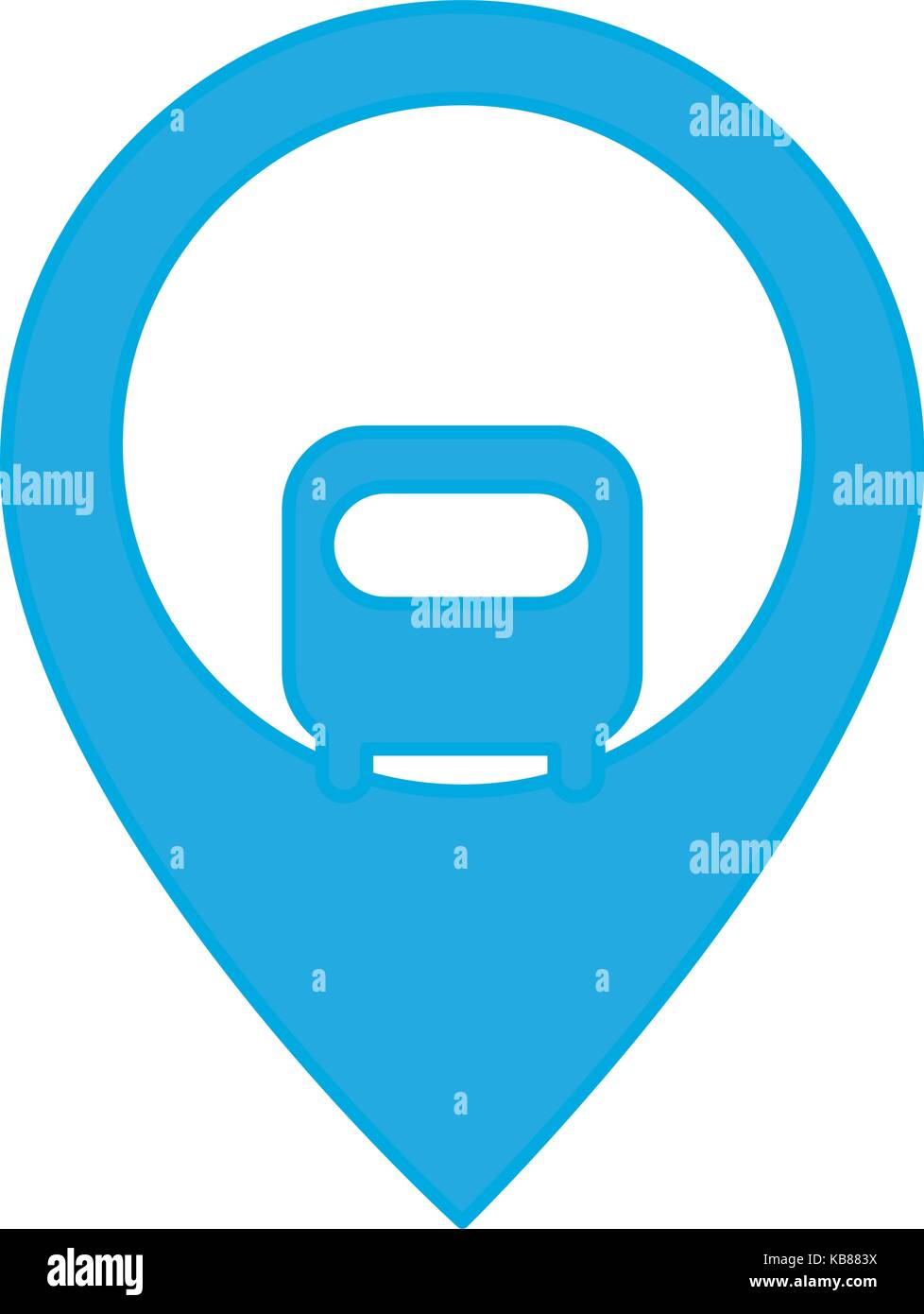 location pin icon over white background vector illustration Stock ...