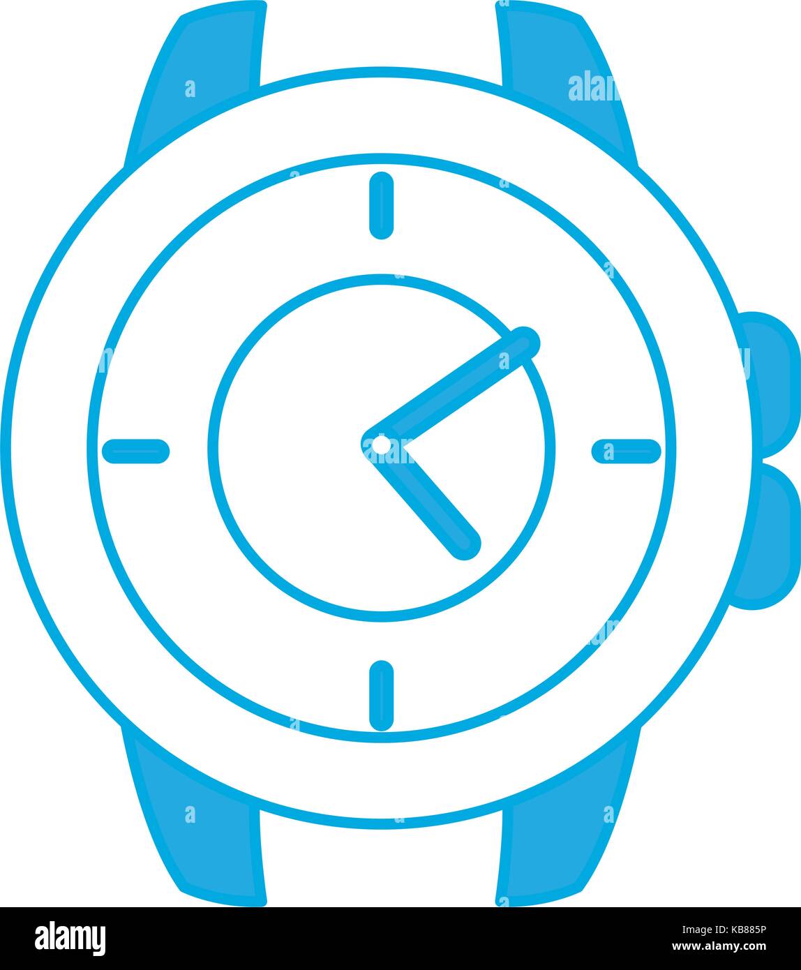 clock icon over white background vector illustration Stock Vector Image ...
