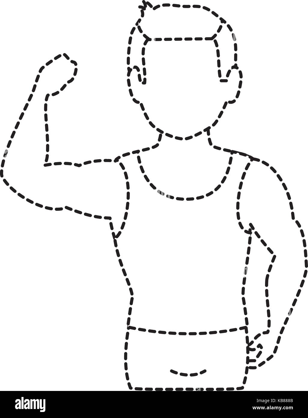 thin man in sports suit vector illustration design Stock Vector Image ...