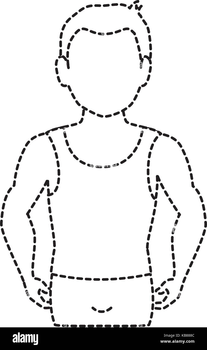 thin man in sports suit vector illustration design Stock Vector Image ...