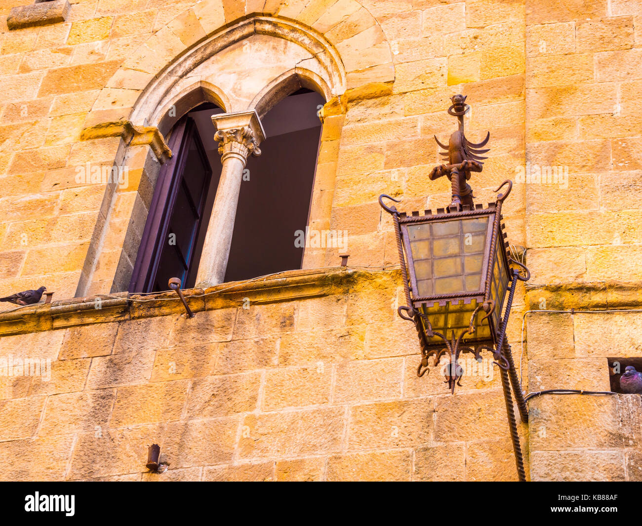 Ancient buildings at Priori Square in Volterra - an historic village in ...