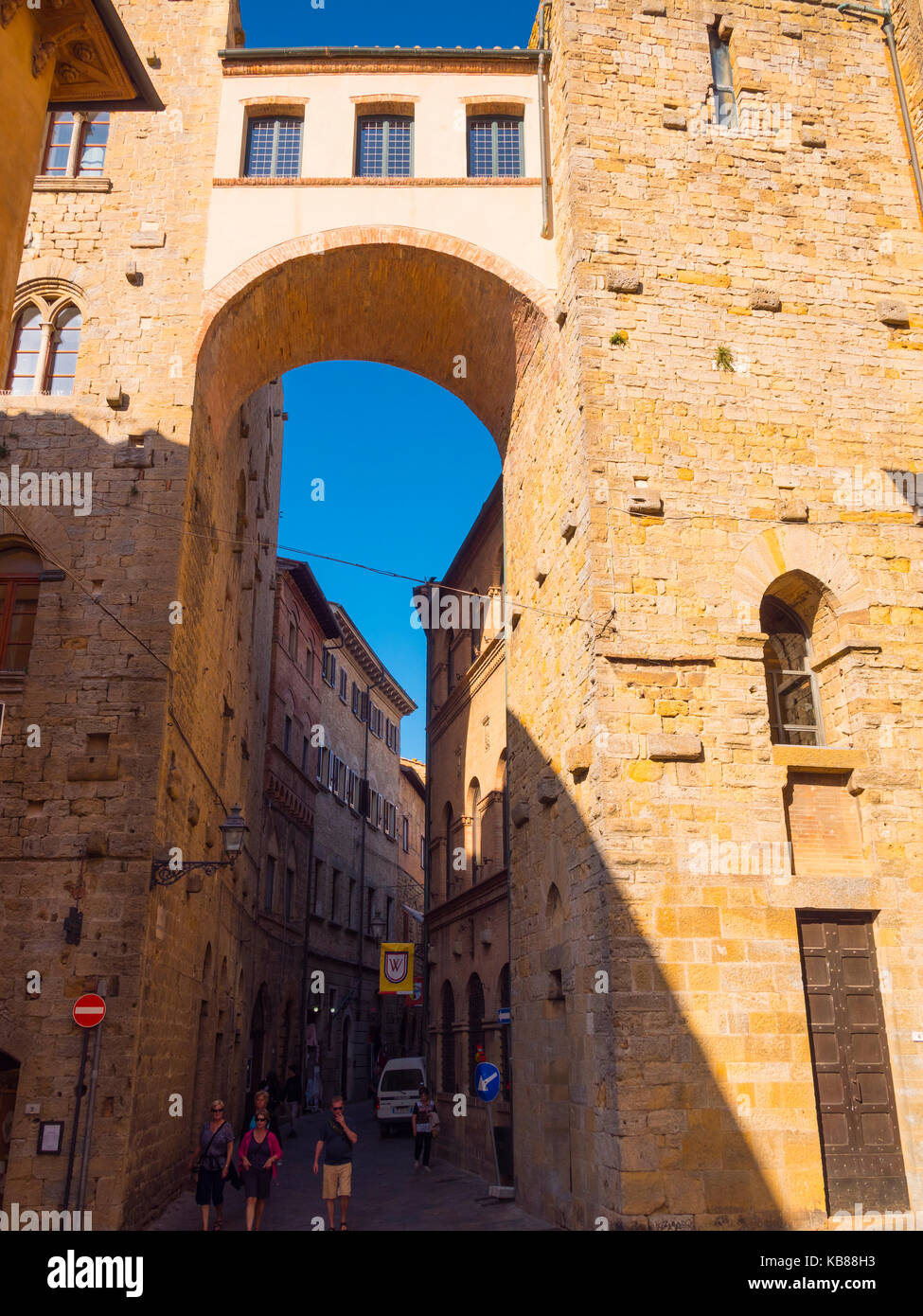 Amazing stone buildings in the historic district of Volterra - VOLTERRA ...