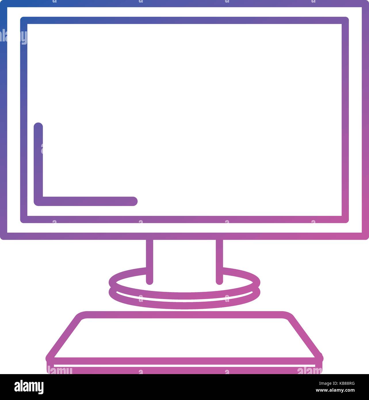 computer desktop isolated icon vector illustration design Stock Vector ...