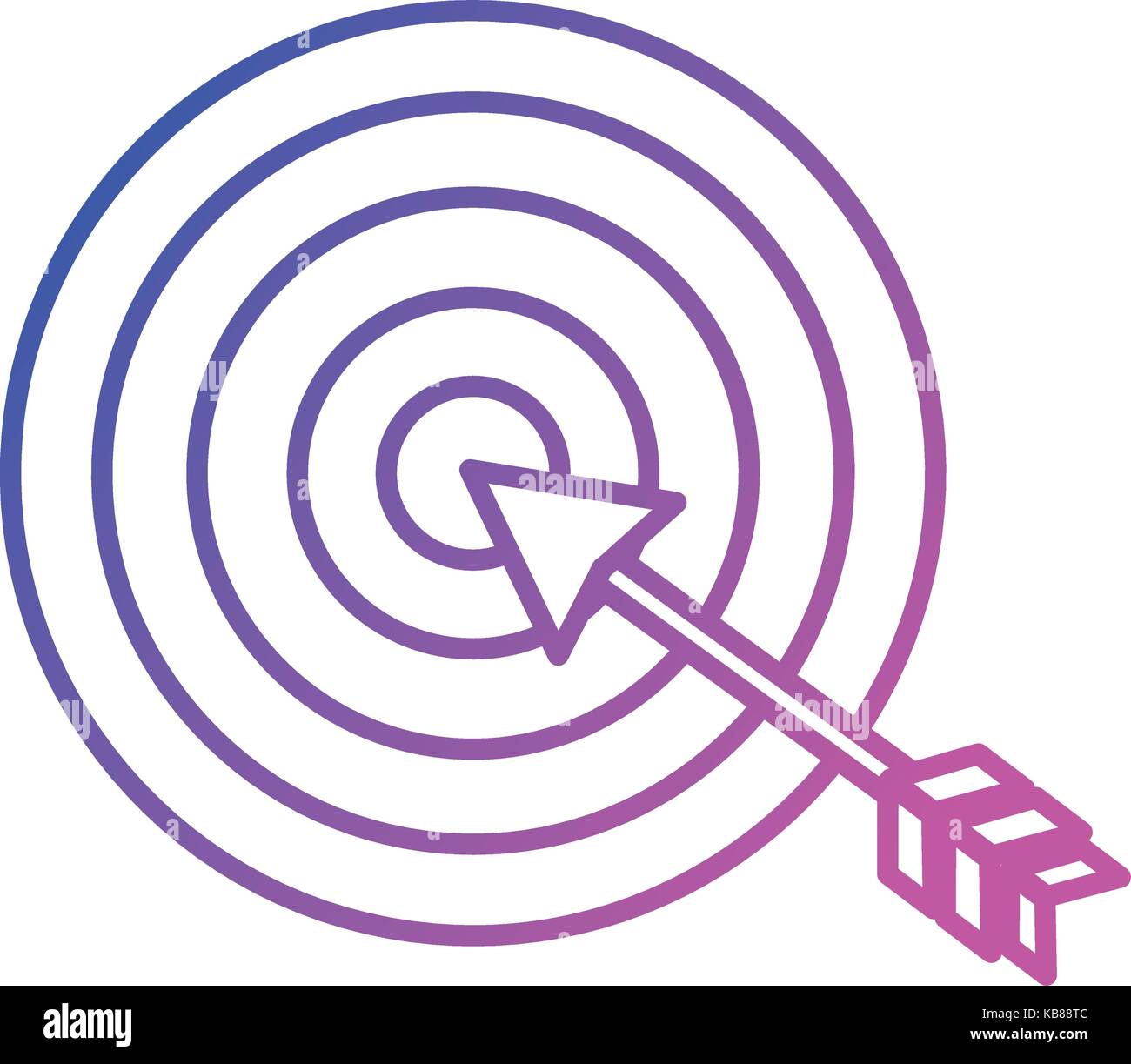 target with arrow isolated icon vector illustration design Stock Vector ...