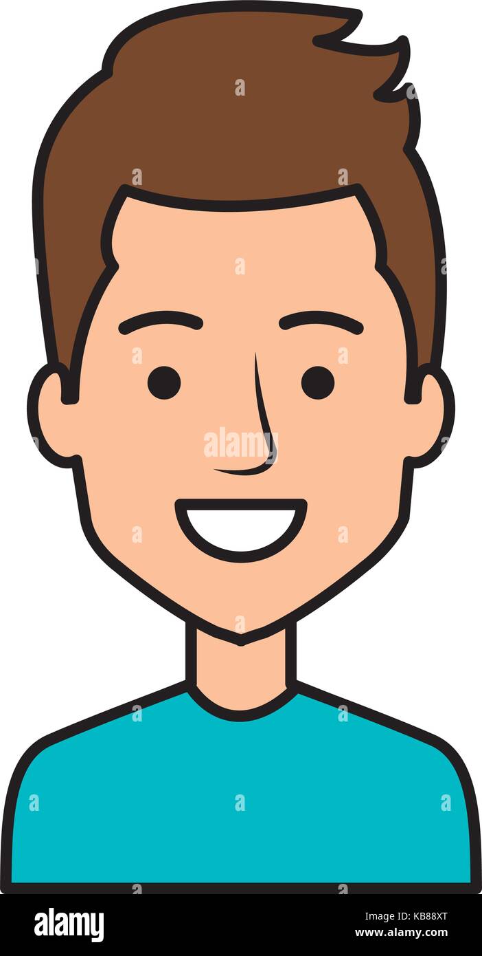young man avatar character vector illustration design Stock Vector ...