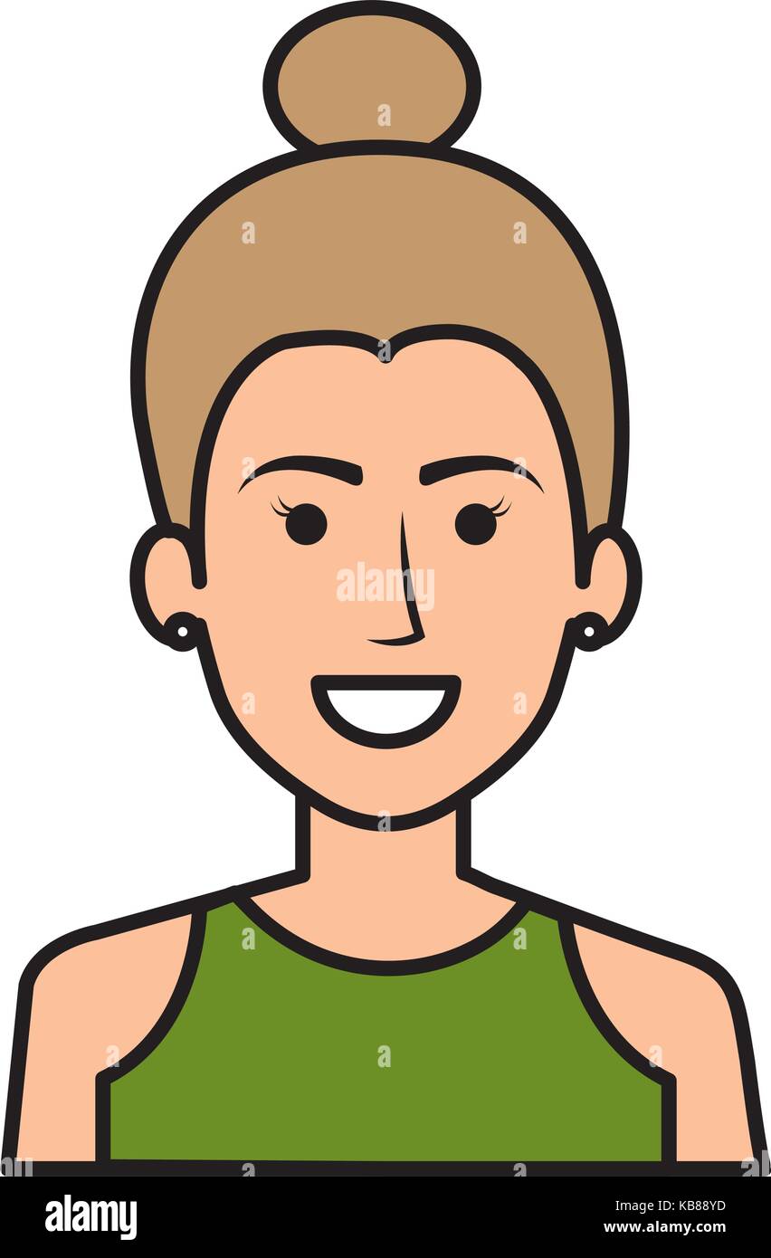 beautiful woman avatar character vector illustration design Stock ...