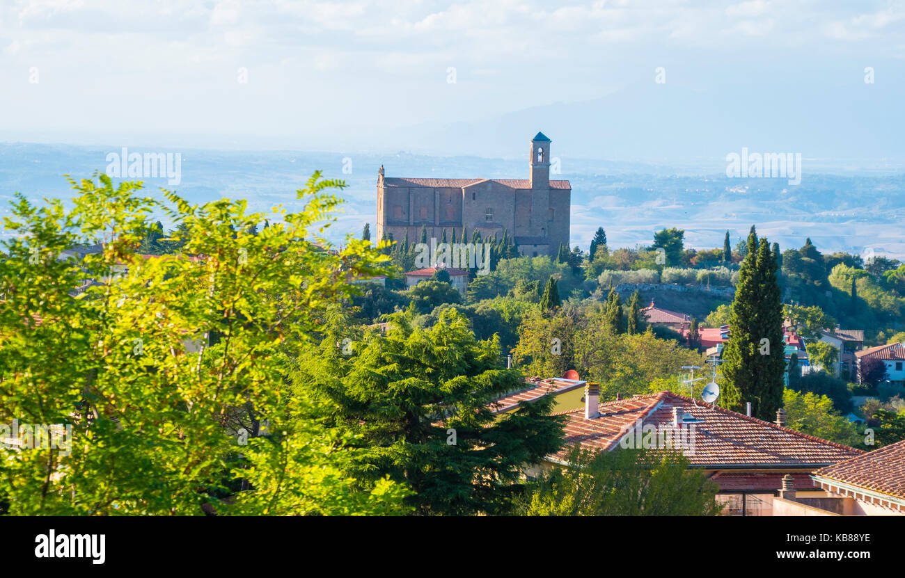 Aerial view historic volterra town hi-res stock photography and images ...