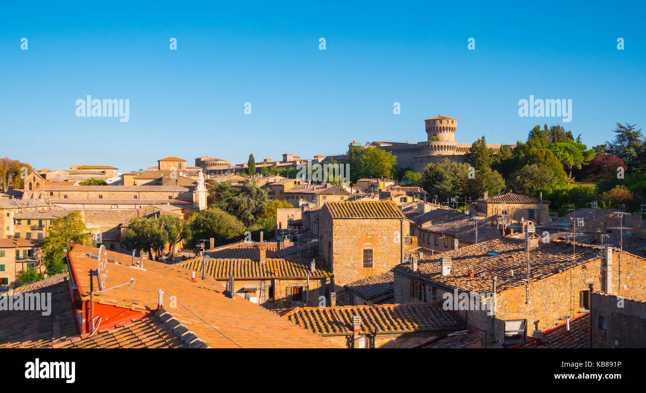Over the rooftops of Volterra - a beautiful village in the Tuscany ...