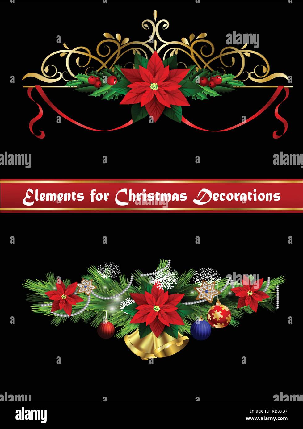 Christmas elements for your designs Stock Vector Image & Art - Alamy