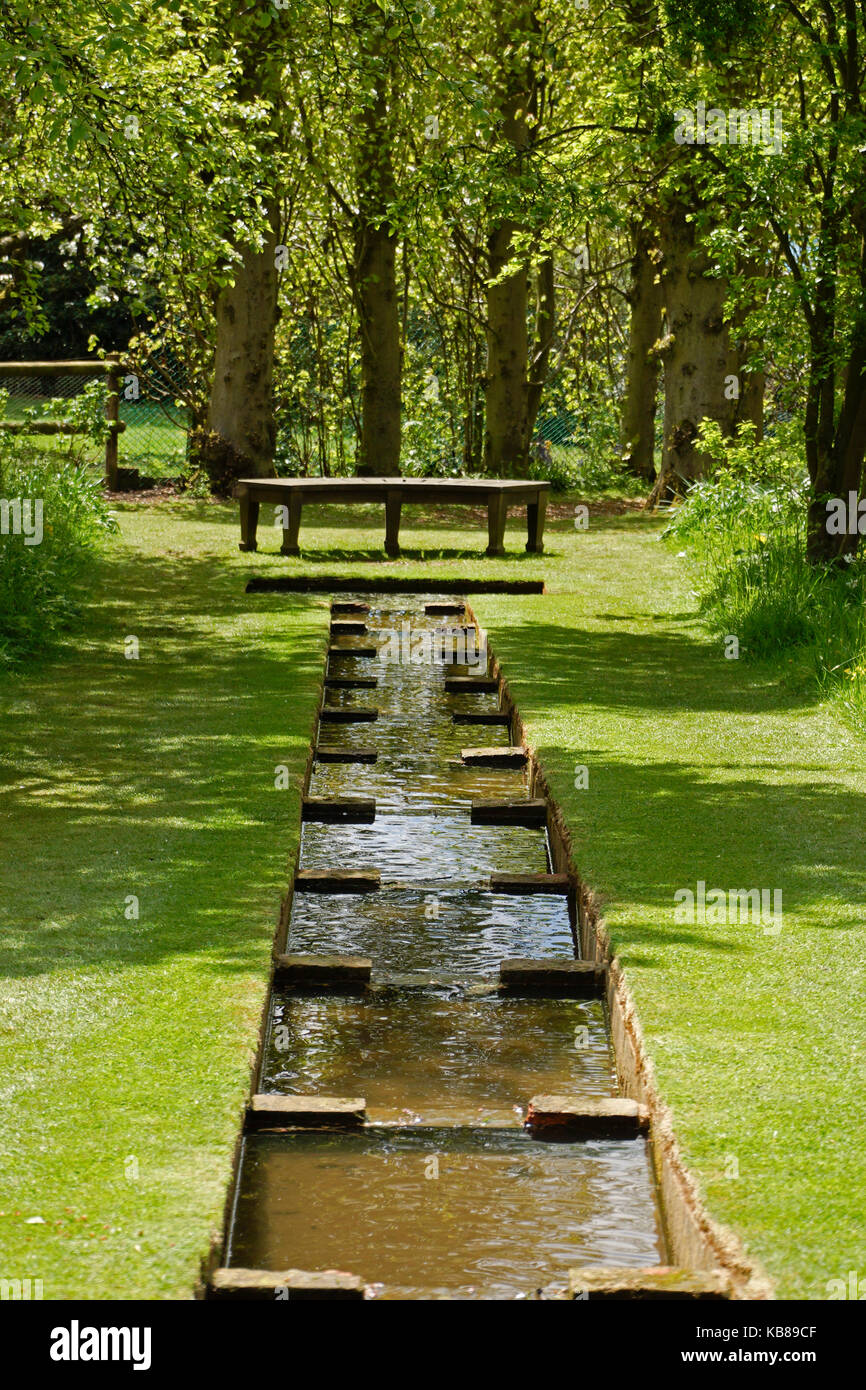 Water works in a garden Stock Photo - Alamy