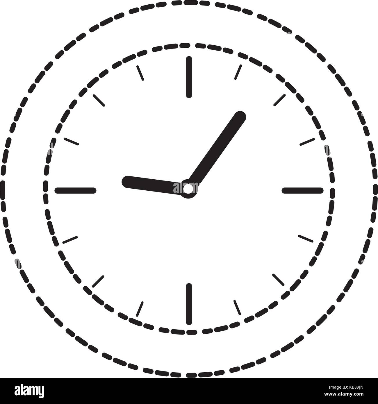 clock icon over white background vector illustration Stock Vector Image ...