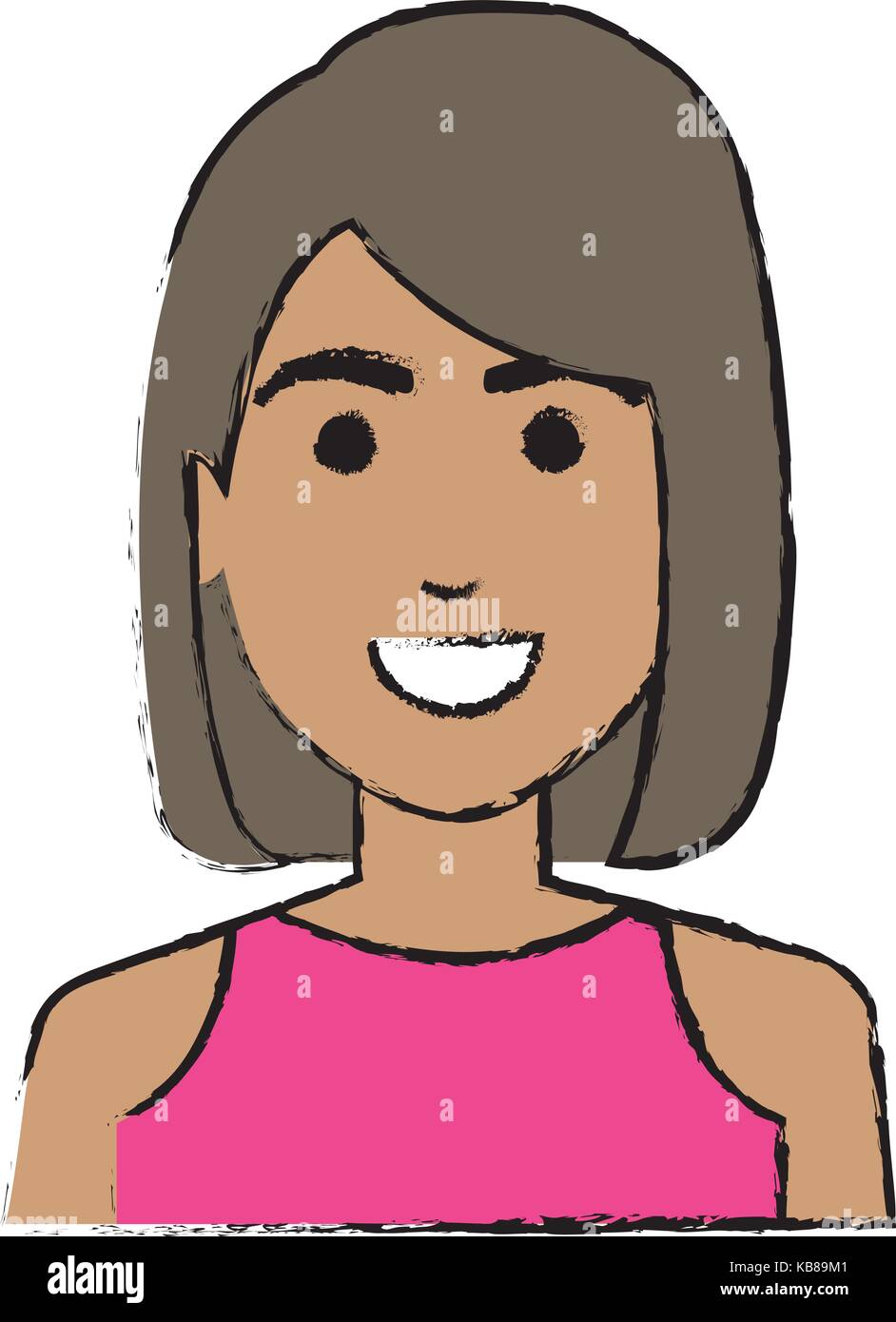 beautiful woman avatar character Stock Vector Image & Art - Alamy