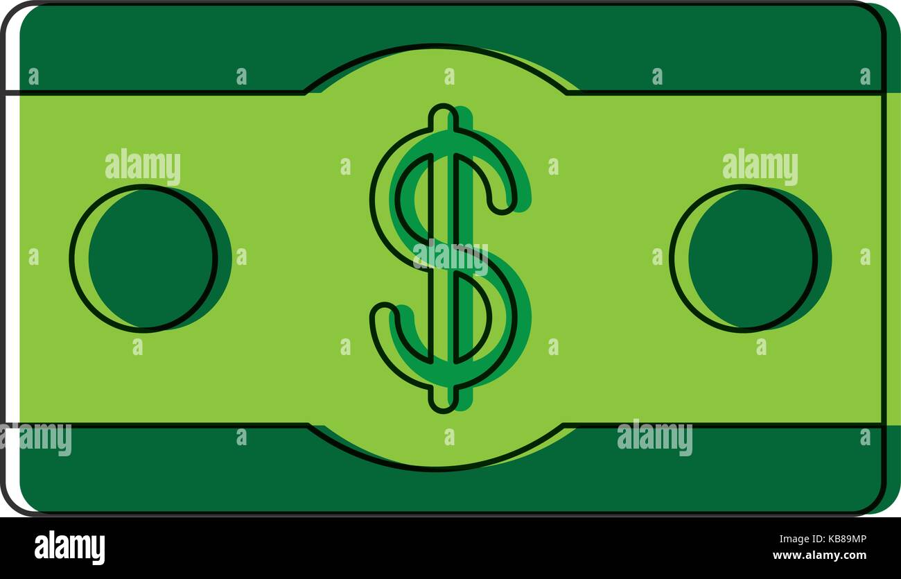 money bill icon over white background vector illustration Stock Vector ...