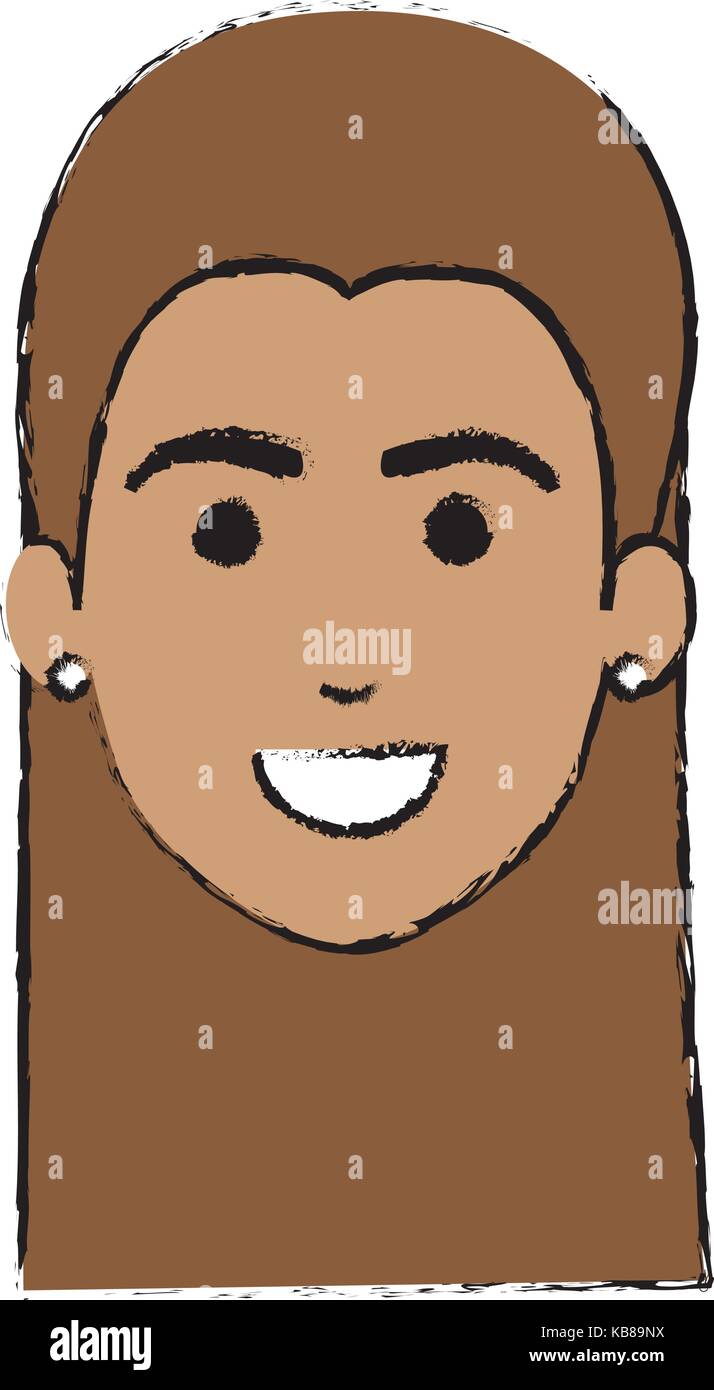 beautiful woman head avatar character Stock Vector Image & Art - Alamy