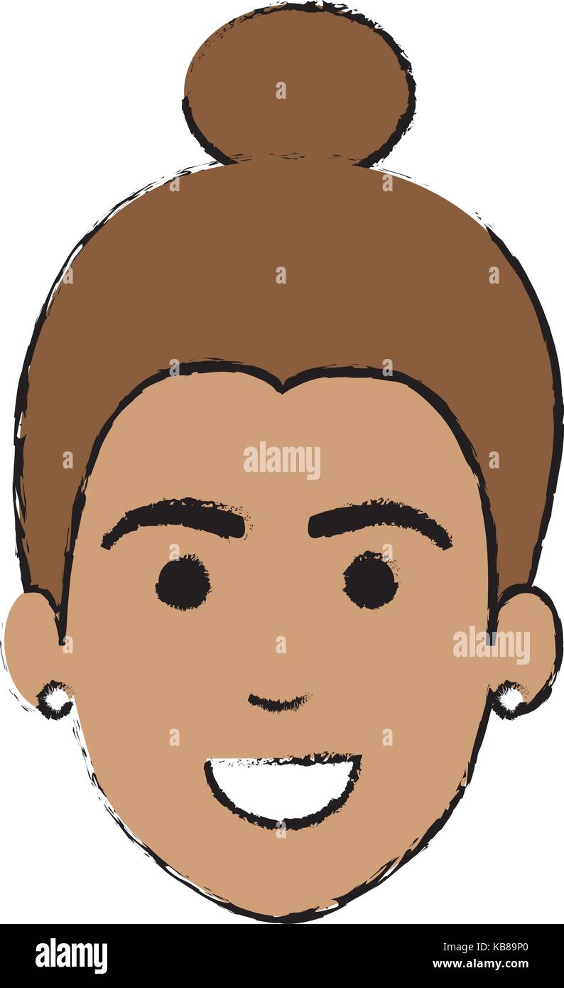 beautiful woman head avatar character Stock Vector Image & Art - Alamy
