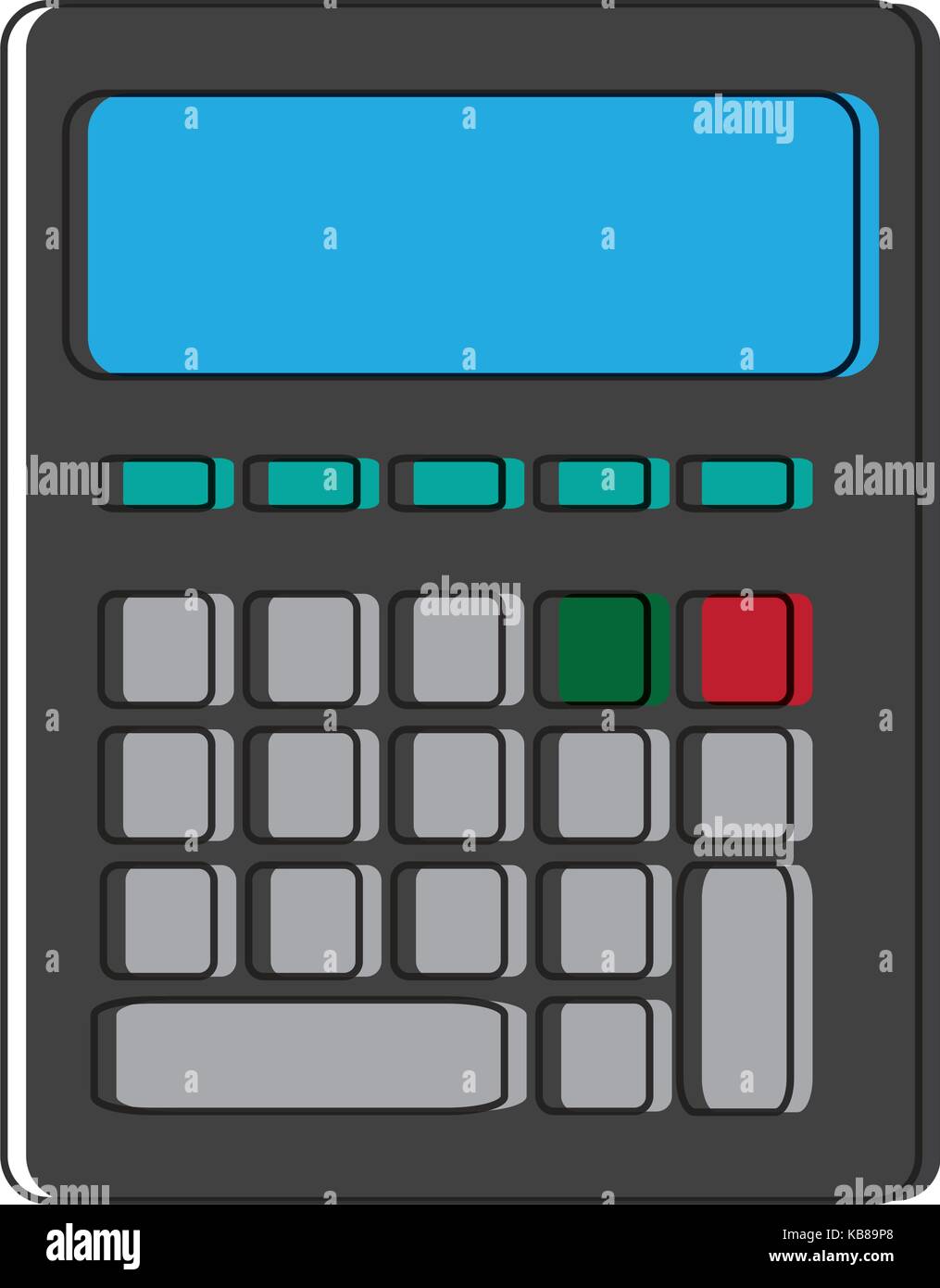 calculator icon over white background vector illustration Stock Vector ...