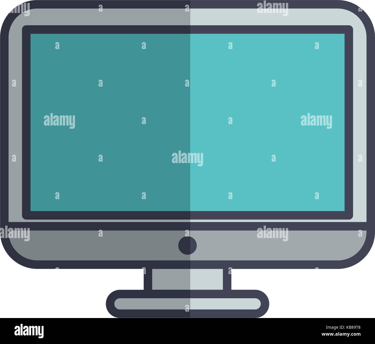 computer icon over white background vector illustration Stock Vector ...