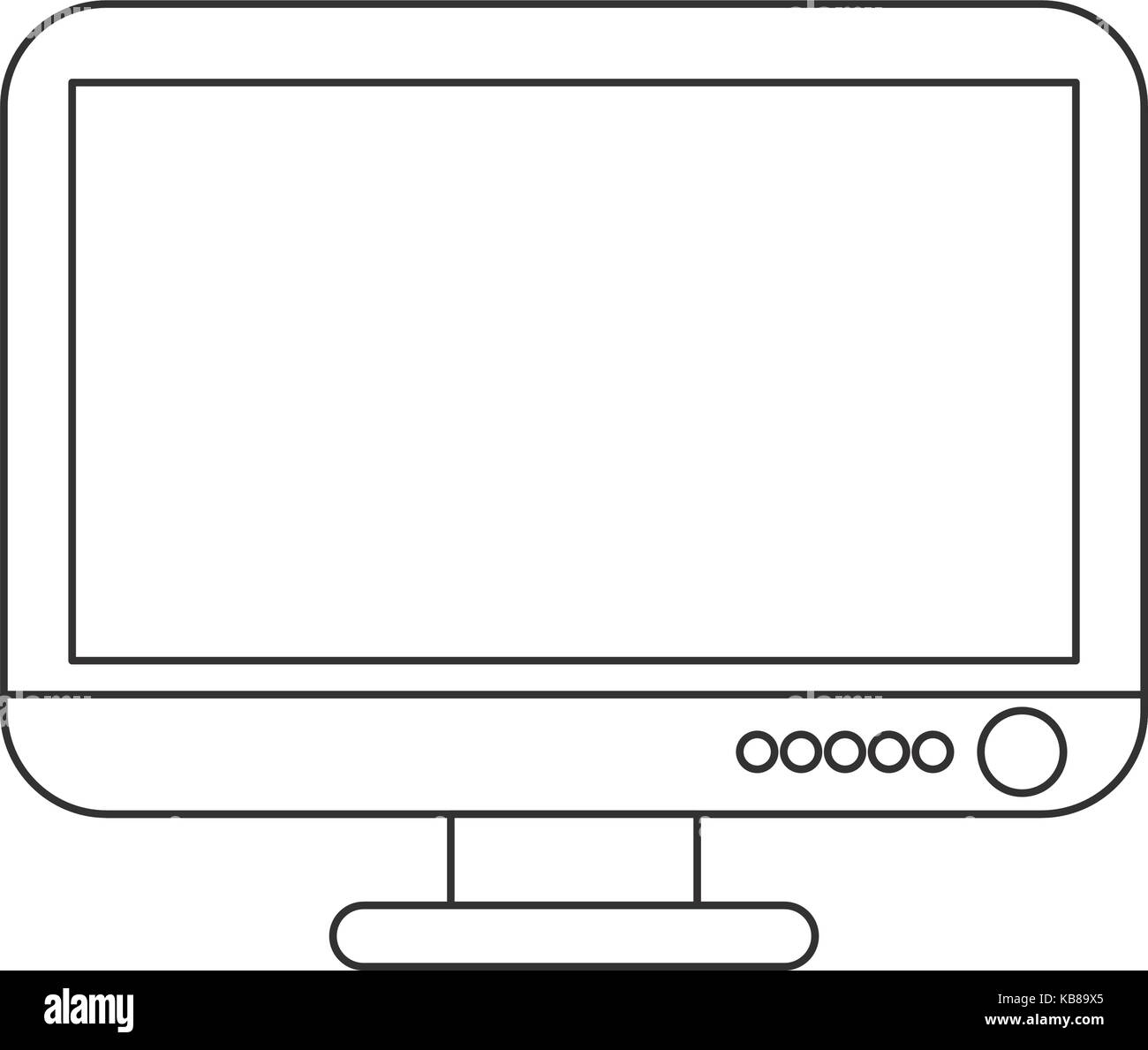 computer icon over white background vector illustration Stock Vector ...
